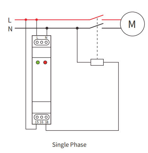 EKR8-7 Single Phase Voltage Monitoring Protection Relay Adjustable Over ...