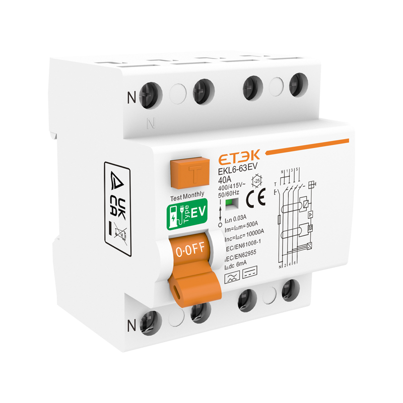 ETEK Type EV RCD EKL6-63EV for mode 3 charging stations for electric ...