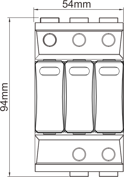 EKU5 Class T2 40kA DC SPD for Solar Photovoltaic PV System - China ETEK ...