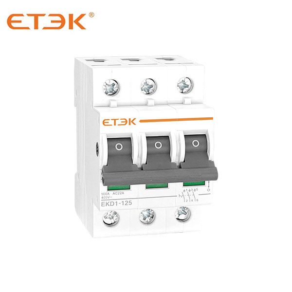 EKD1-125 Isolator Switch MCB for disconnect an equipment or electrical ...